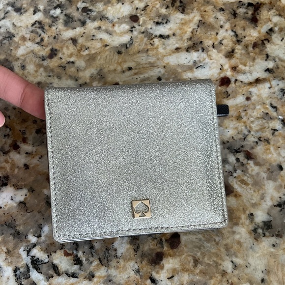 kate spade | Accessories | Kate Spade Silver Glitter Wallet Nwot | Poshmark